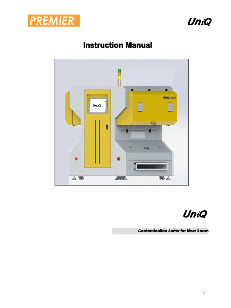 UniQ Instruction Manual Rev01 | PDF | Menu (Computing) | User Interface