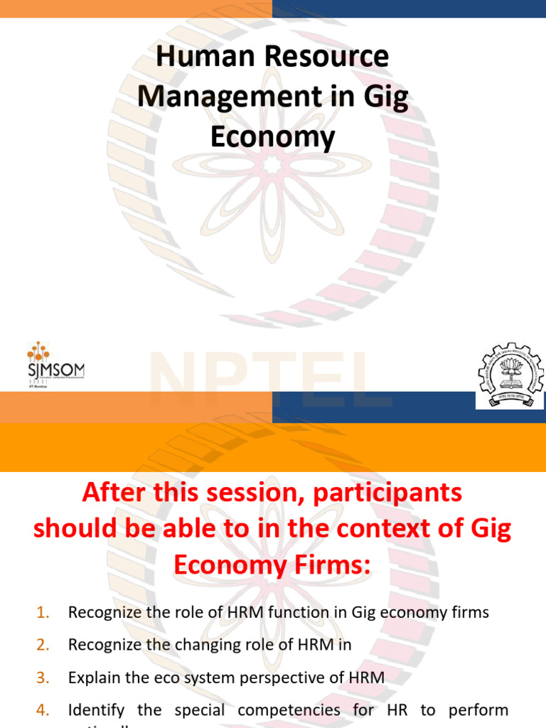 HRM in Gig Economy Firms - Watermark | PDF | Human Resource Management ...