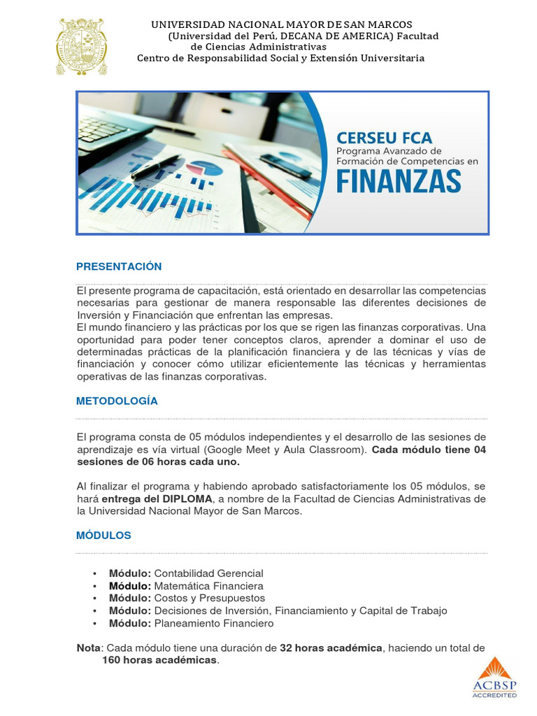 Brochure - Finanzas | PDF | Bancos | Economias