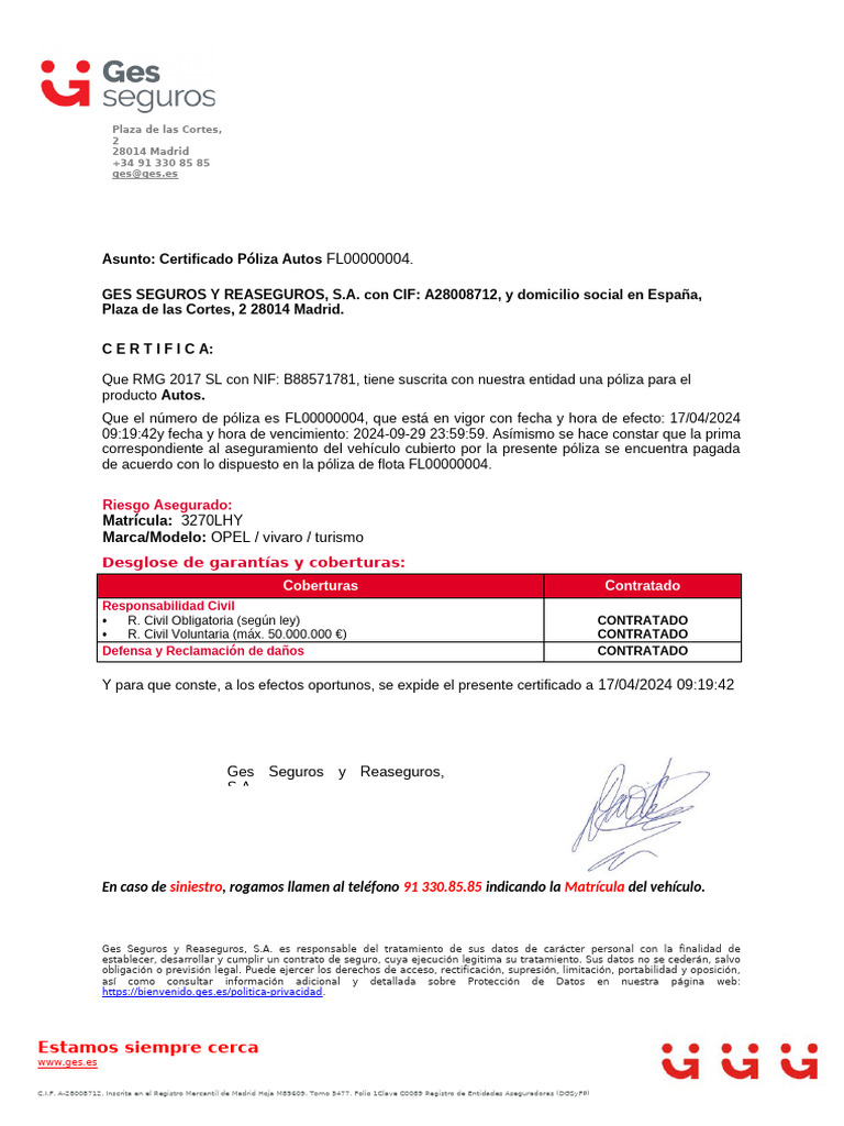 Poliza - Individual - 2024-04-17T112002.164 | PDF | Póliza de seguros | Reaseguro