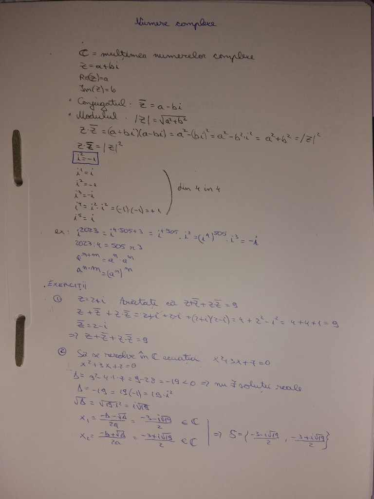 Teorie Matematica Bac | PDF