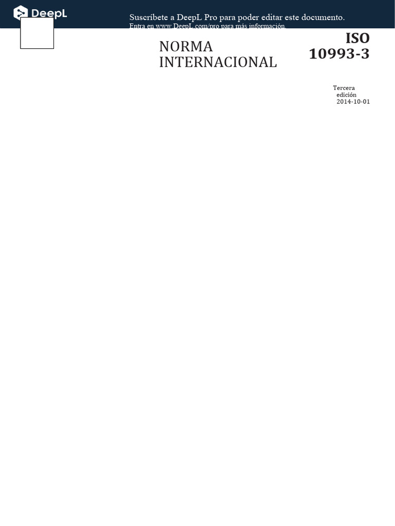 ISO 10993-3 - 2014 - EN - PDF ES | PDF | Mutación | Toxicidad