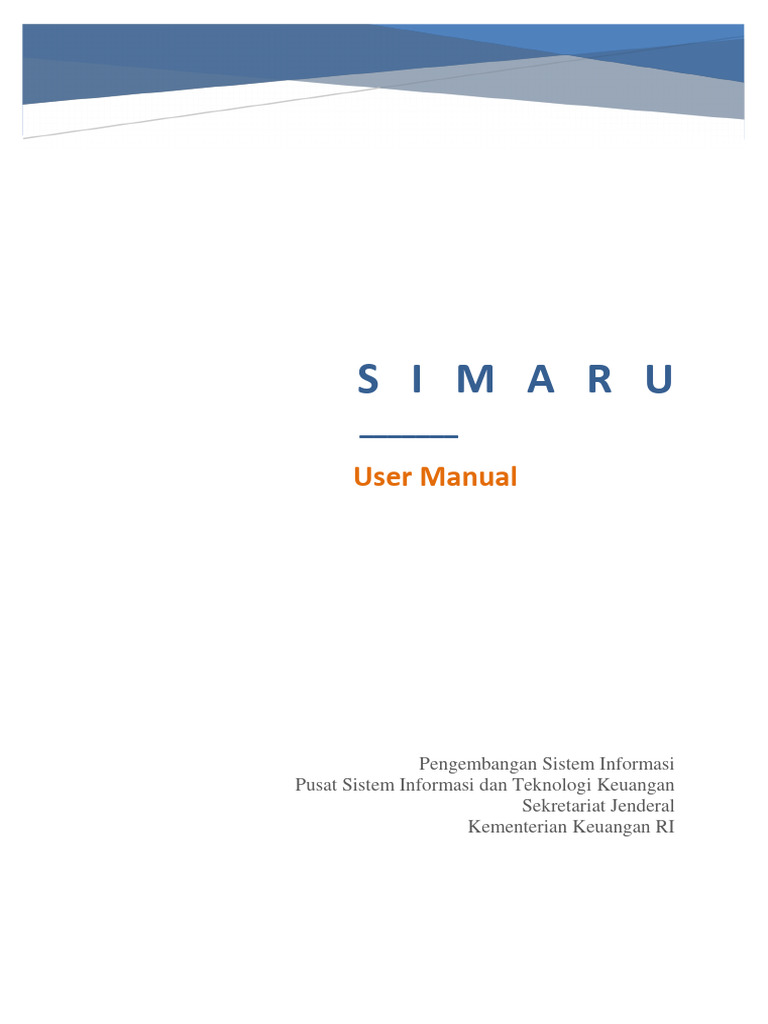 Manual Pengguna SIMARU | PDF | Komputer