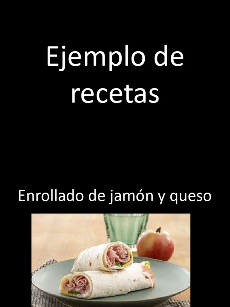 Ejemplo de Recetas | PDF | Estilo de vida