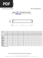 DIN 7 Parallel Dowel Pins Overview | PDF | Steel | Screw