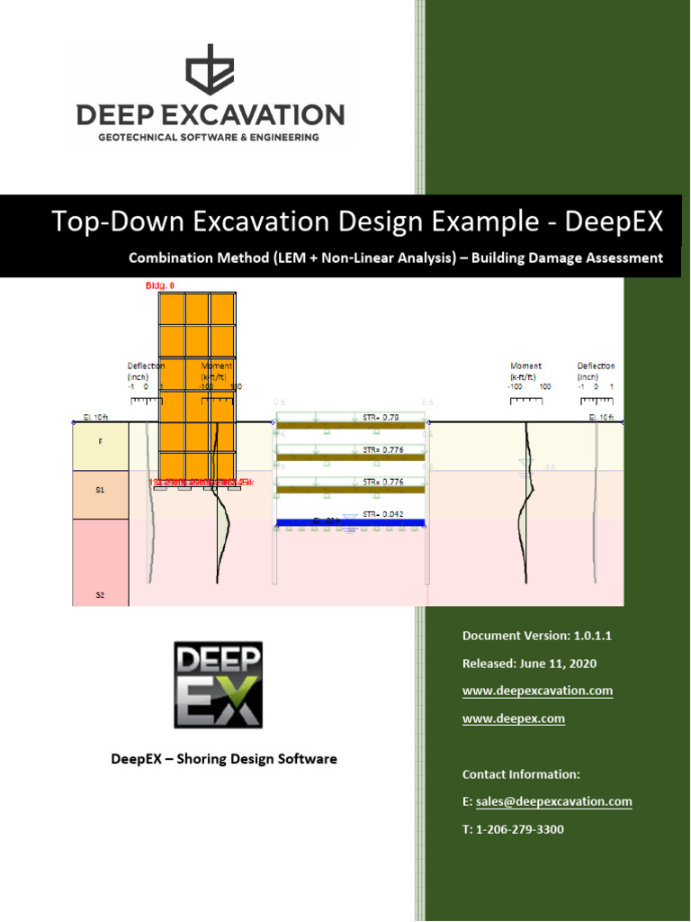 Top-Down Excavation Design Guide | PDF | Deep Foundation | Geotechnical Engineering