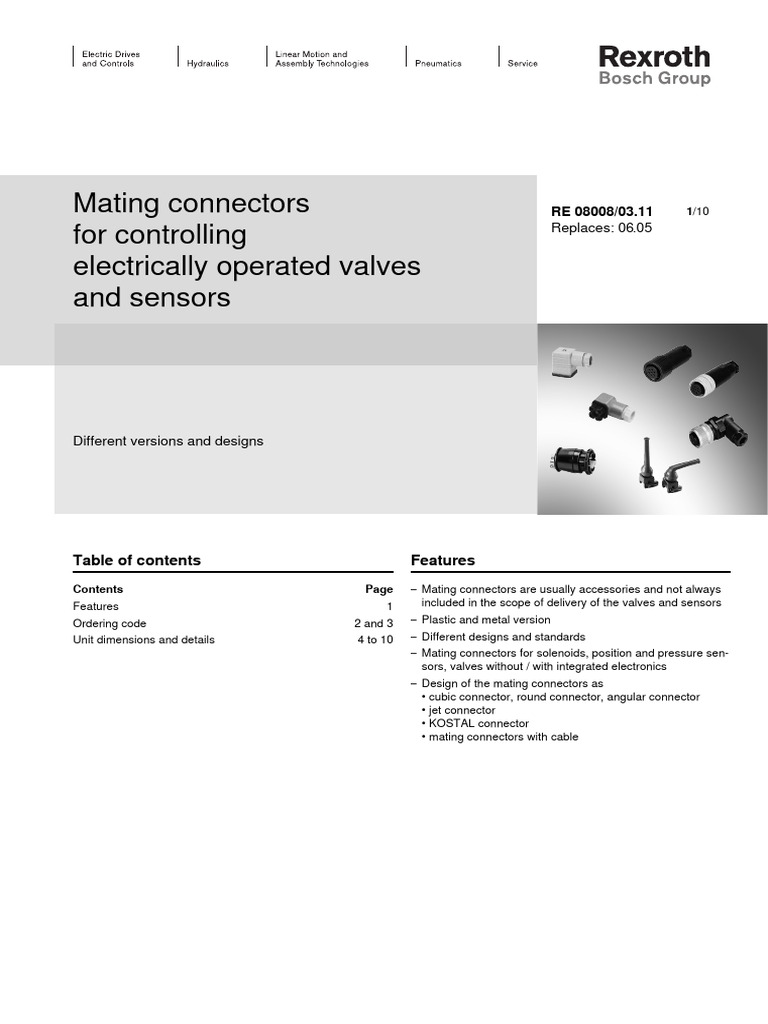 Re08008 Bosch Numbers | PDF | Electrical Connector | Electrical Engineering