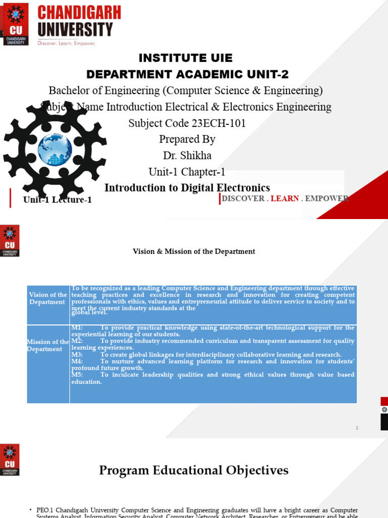 Introduction To Digital Electronics | PDF | Digital Electronics | Analogue Electronics
