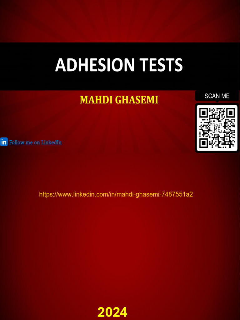 Adhesion Testing Methods and Standards | PDF | Adhesive | Coating