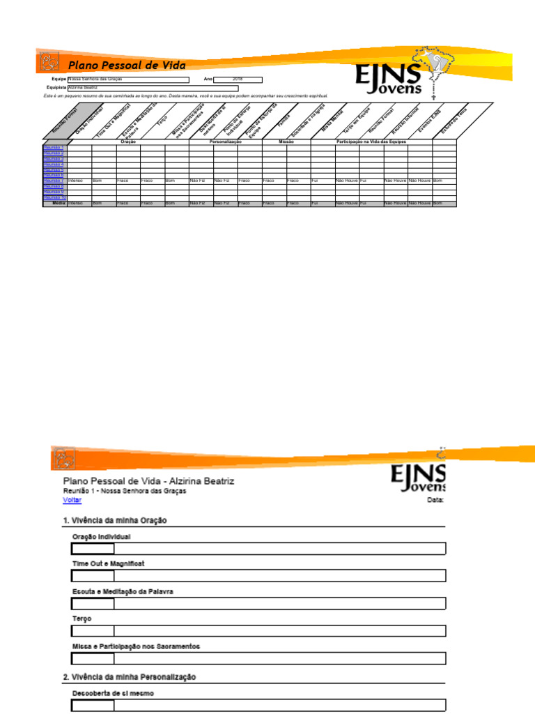 PPV Modelo Excel | Download grátis PDF | Rosário | Oração