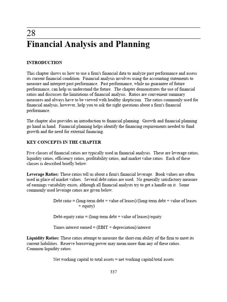 Financial Analysis & Planning Guide | PDF | Equity (Finance) | Dividend