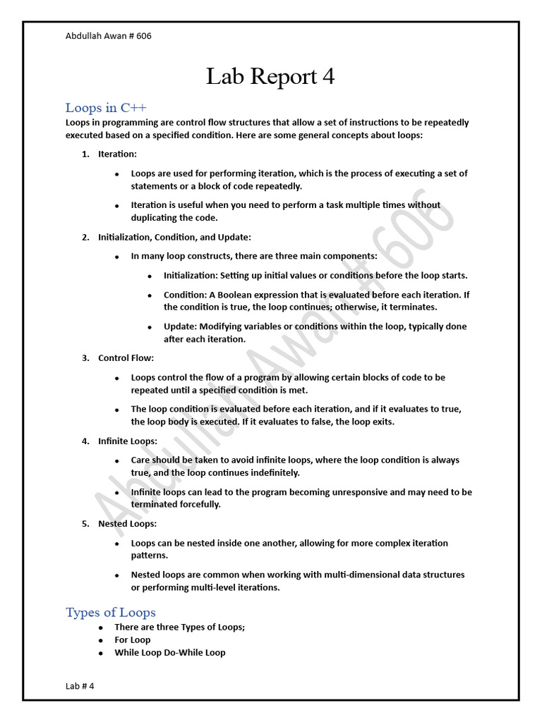 Lab 4 | PDF | Control Flow | Mathematical Logic Lab 4 | PDF | Control Flow | Mathematical Logic