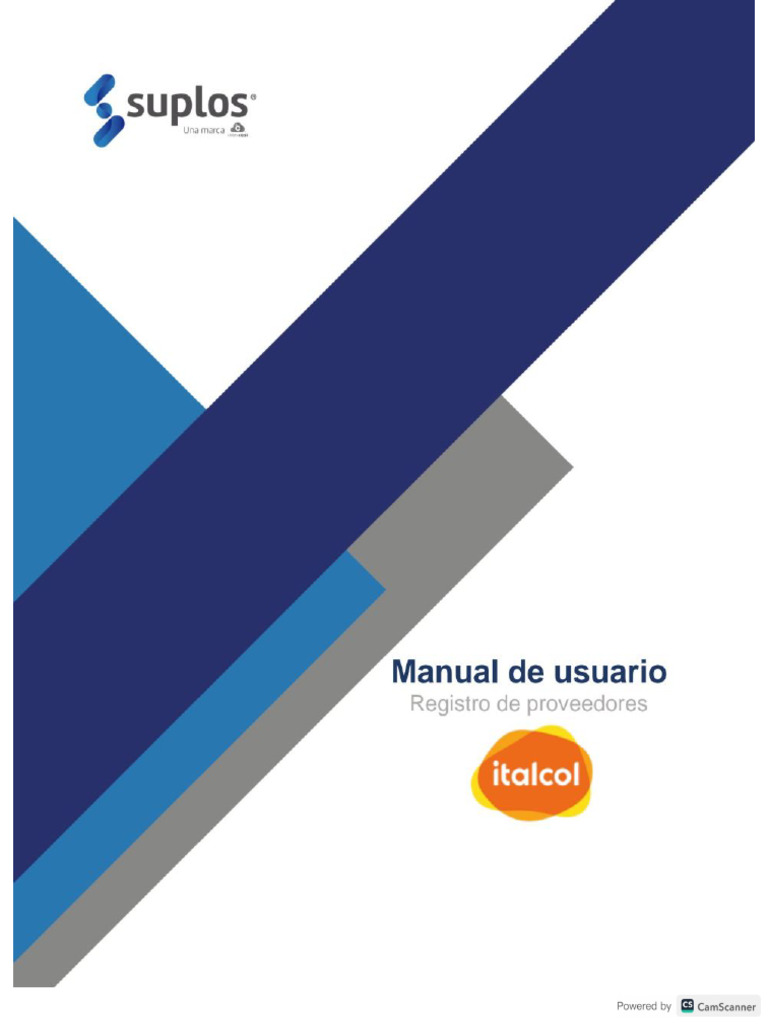 Manual Registro de Proveedores Italcol-Mar-18-2024-12-56-10-6006-PM | PDF