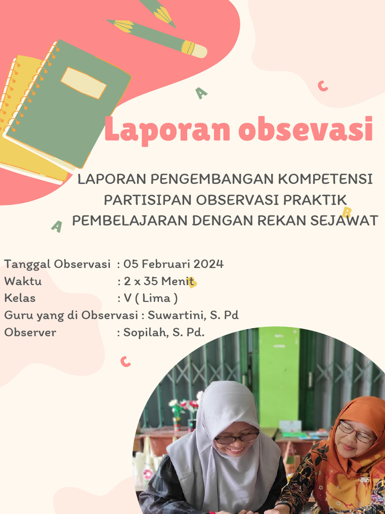 Laporan Obsevasi Kelas Bu Elah | PDF