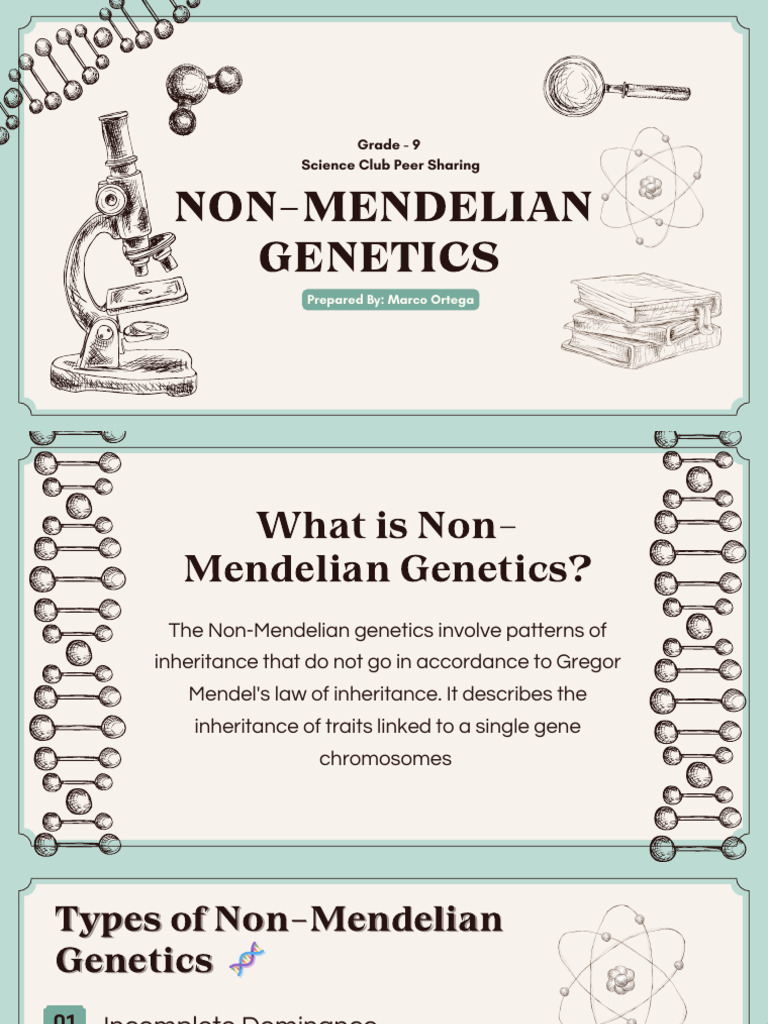 Non-Mendelian Genetics (Peer Sharing) | PDF | Dominance (Genetics) | Allele