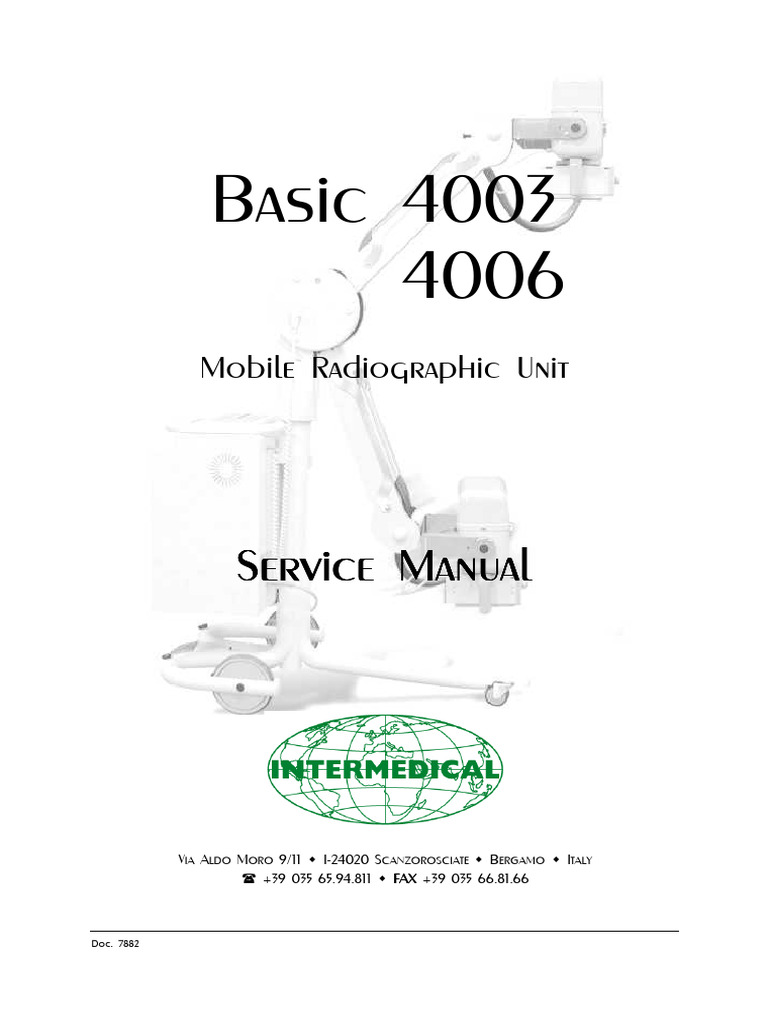 7882 - Service Manual Basic 40 - Copertina Intermedical | PDF