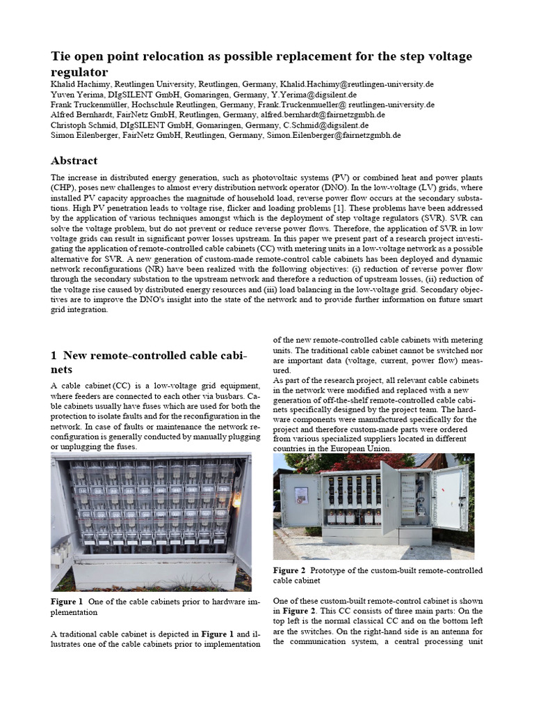 Tie - Open-Point-Relocation - As - Replacement For - SVR - Paper - VDE ...