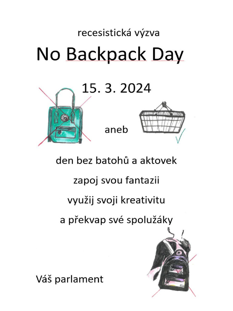 No Backpack Day 2024 | PDF