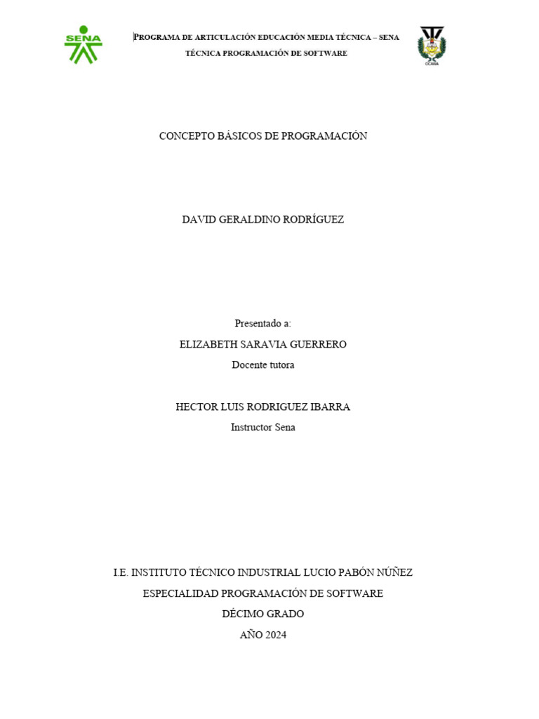 Conceptos Basicos De Programación Pdf Lenguaje De Programación 3154