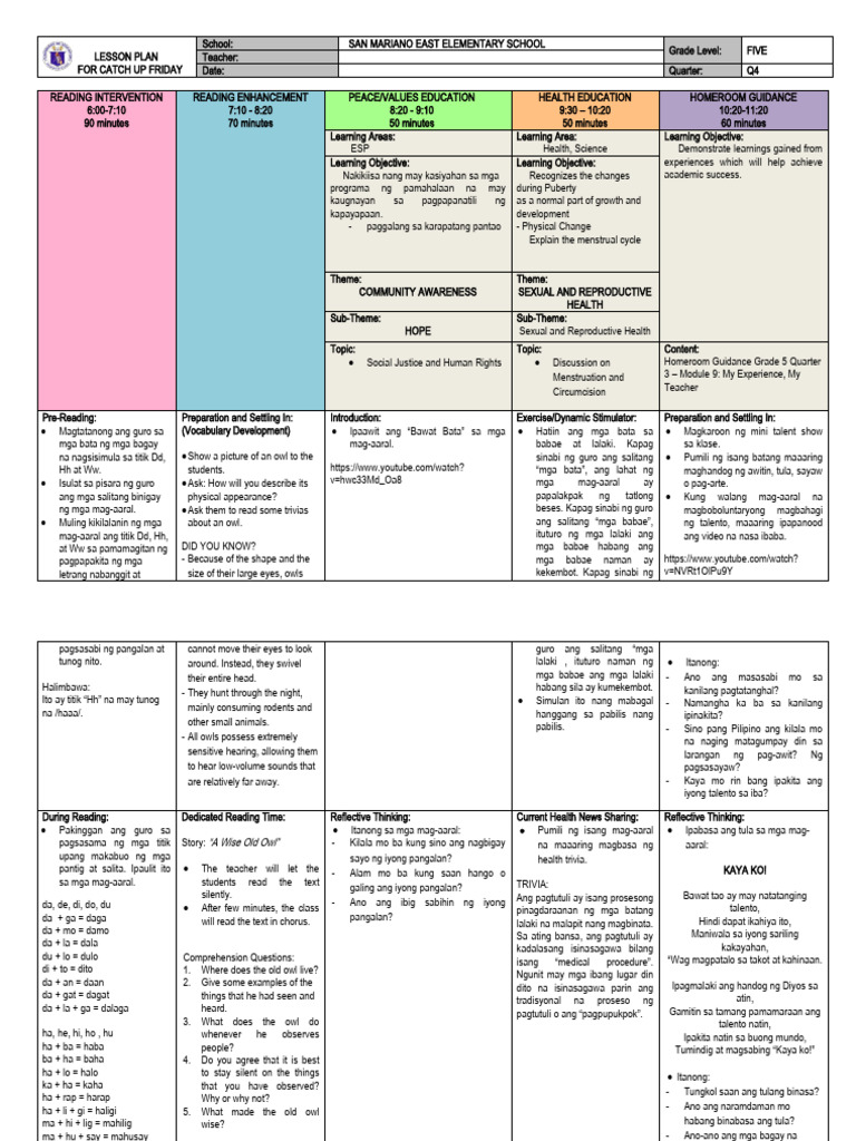 q3 Grade 5 Catch Up Fridays Week 6 Compress | PDF