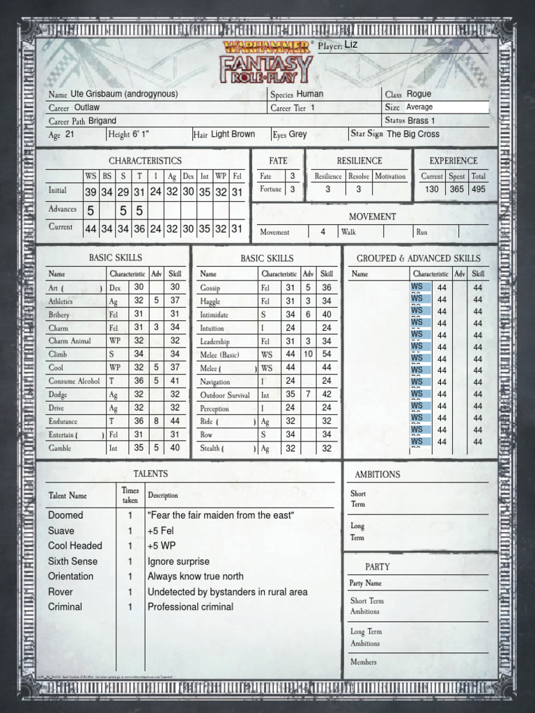 Liz - Ute Grisbaum - Rogue - Outlaw | PDF