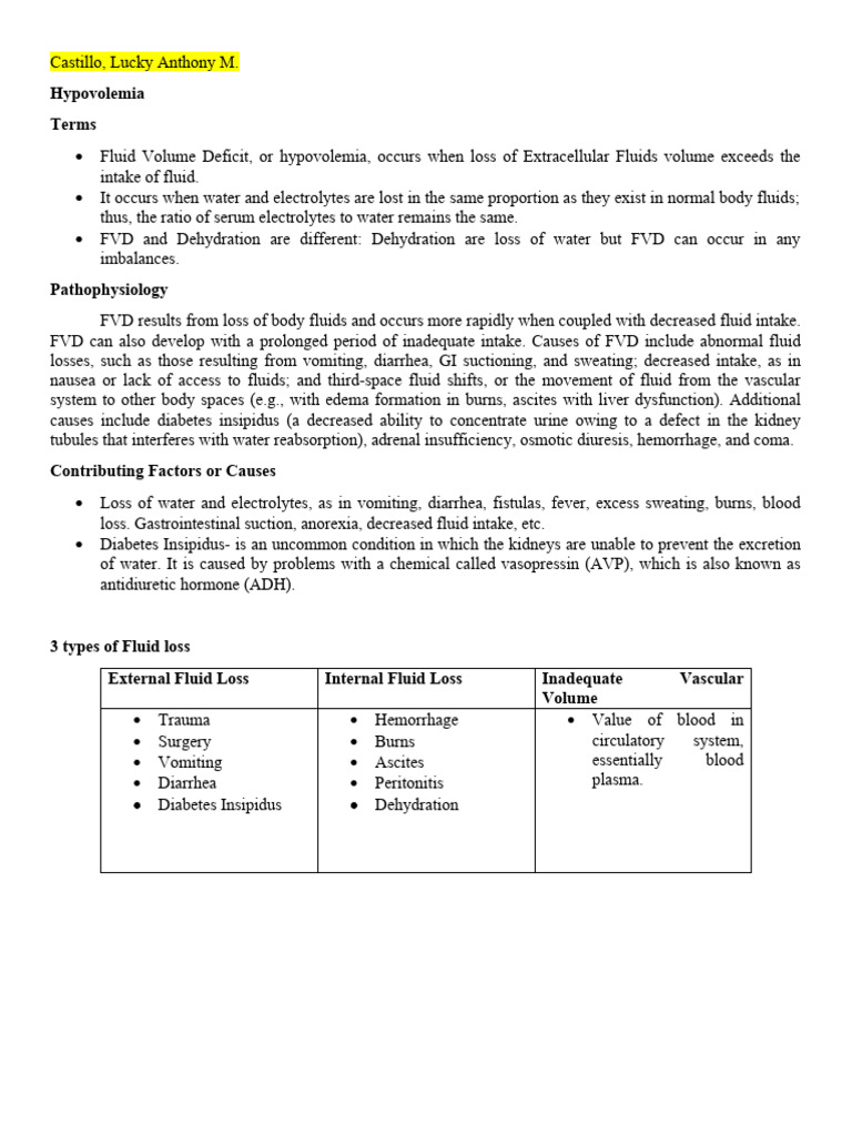 Fluids Electrolytes Group 1 Compilation | PDF | Shock (Circulatory ...