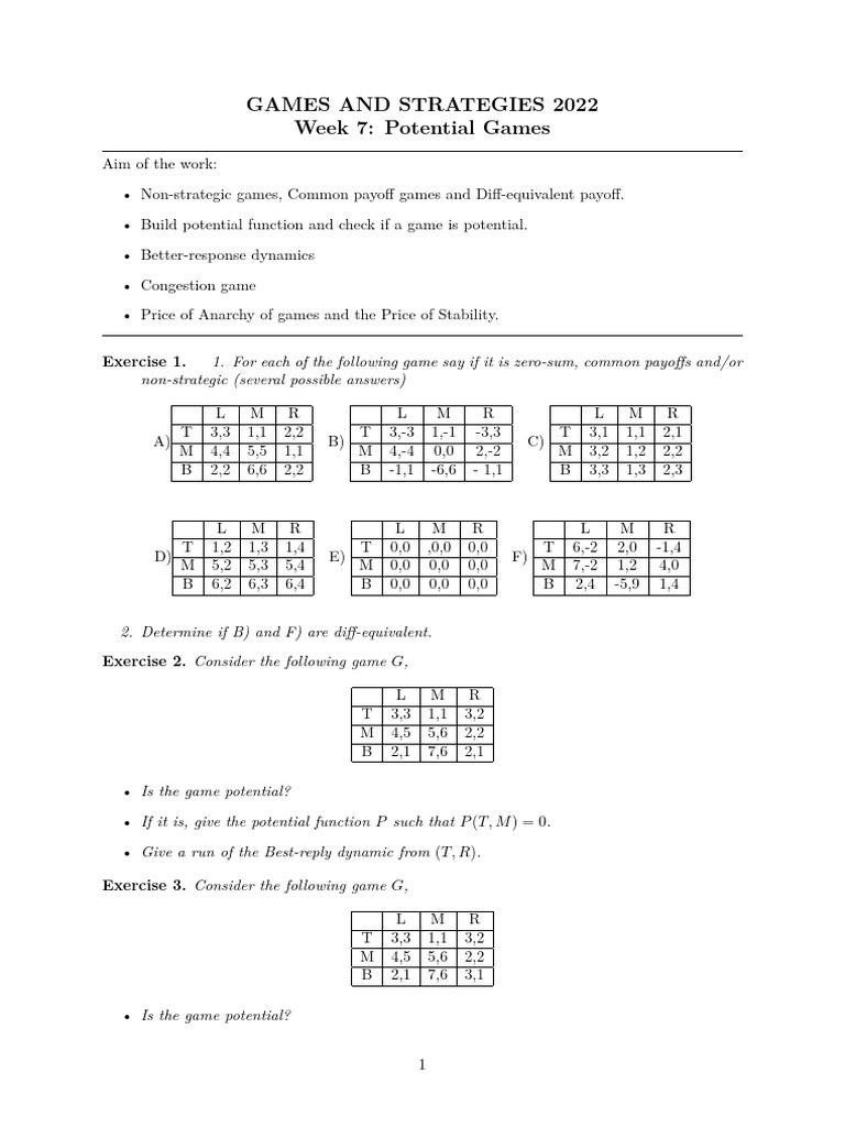 Exercises Week 5.1 (Text Only) | PDF | Economic Equilibrium | Economics