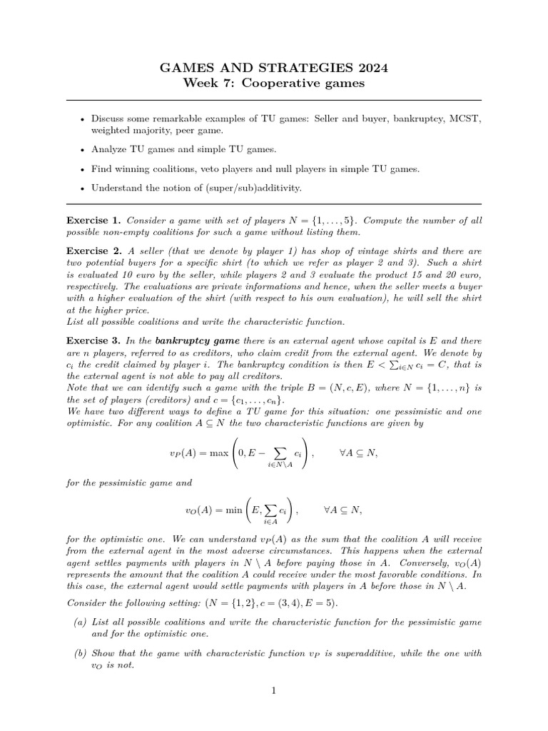 Exercises Week 7 (Text Only) | PDF | Financial Economics | Market ...