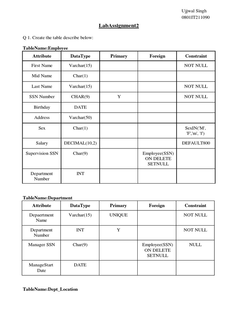 Lab Assignment 2 Dbms Pdf Computing Data Management Software 
