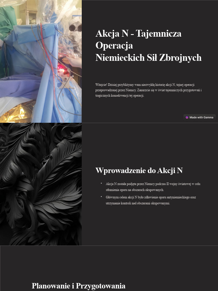 Akcja N Tajemnicza Operacja Niemieckich Sil Zbrojnych | PDF