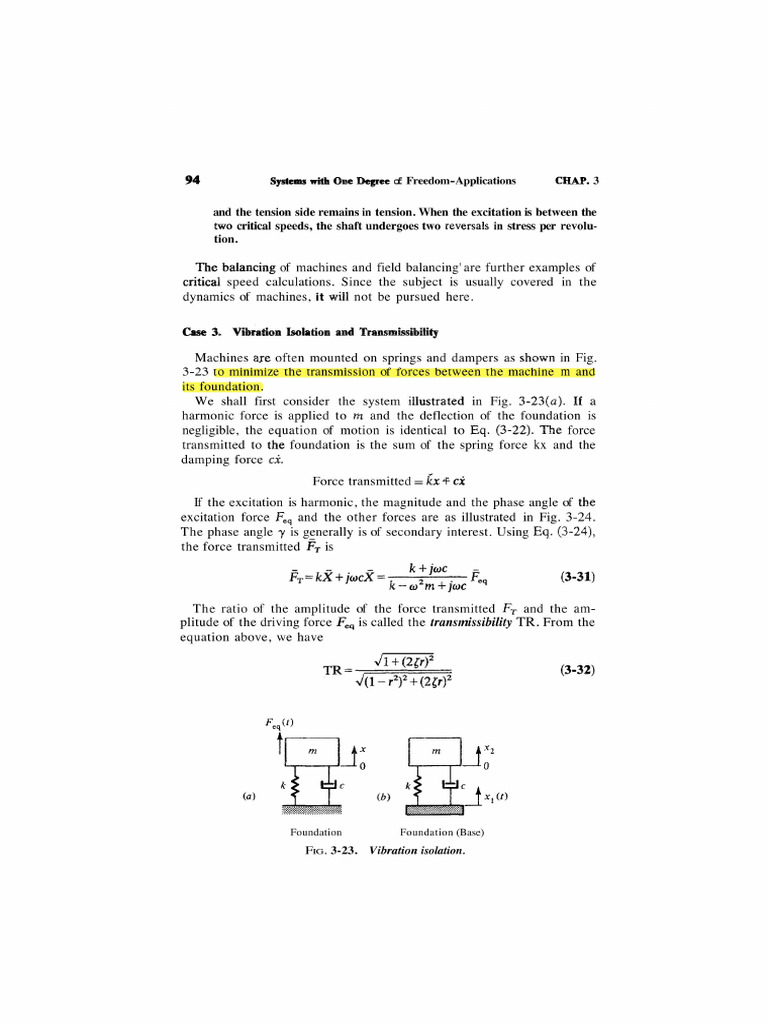 Isolator and Transmissibility Resolving | PDF