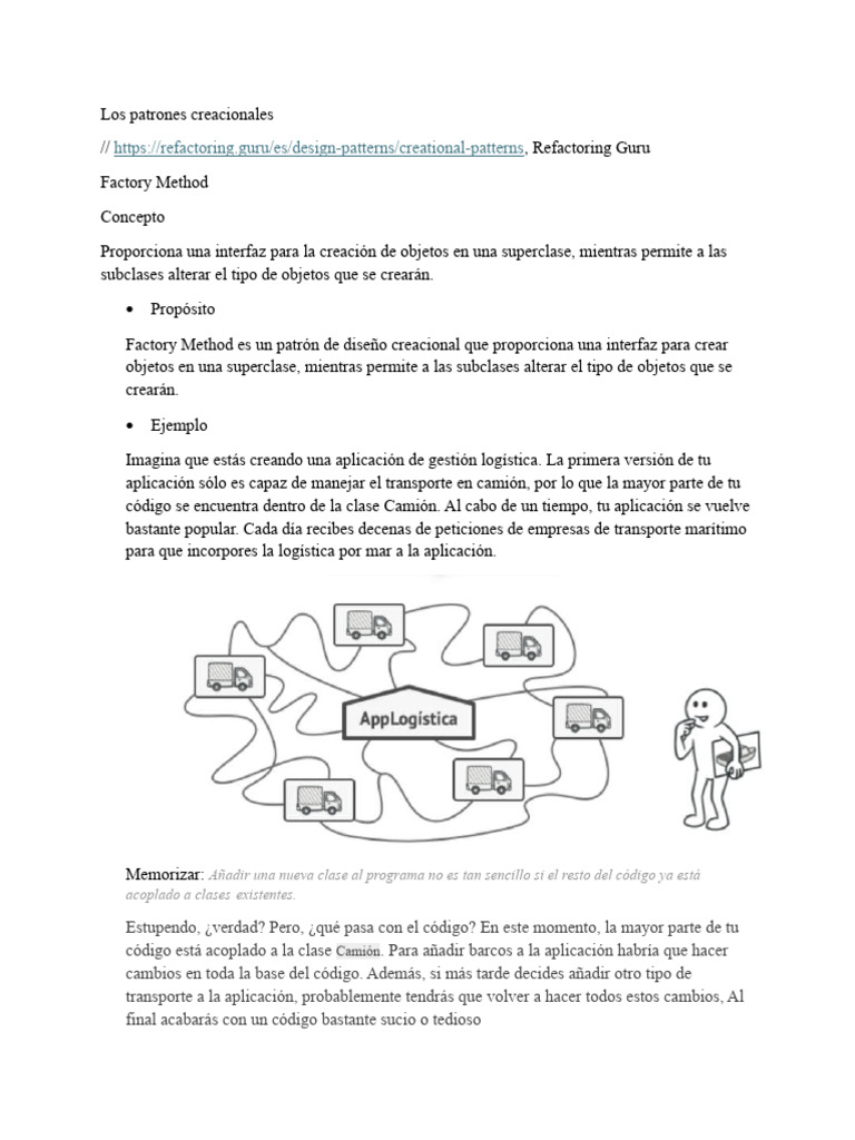 Patrones Creacionales en Diseño de Software | PDF | Objeto (informática ...