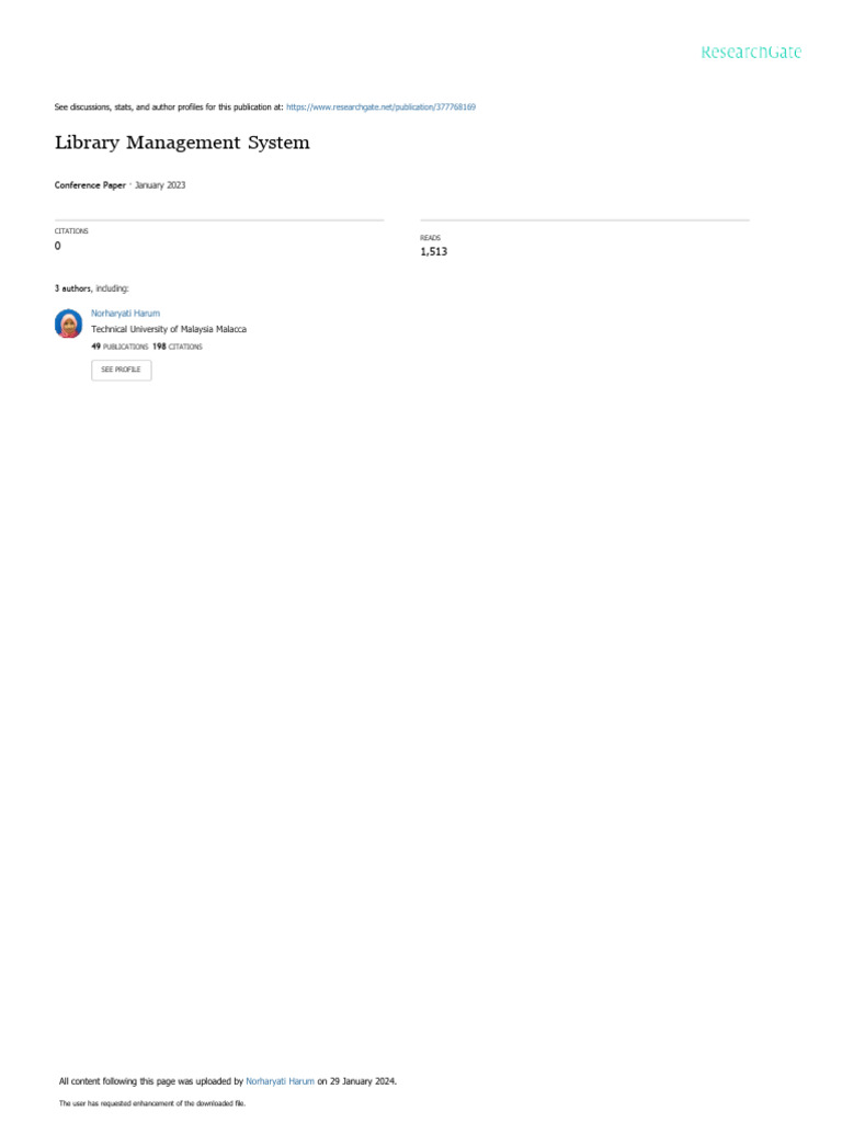 Library Management System | Download Free PDF | Software Development ...