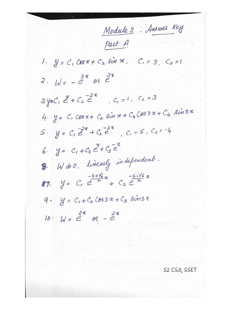 Module 3 Answer Key | PDF