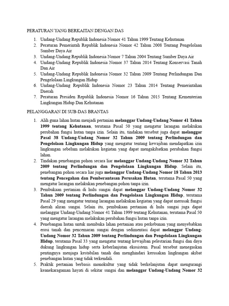 Peraturan Yang Berkaitan Dengan Das | PDF | Teknologi & Rekayasa