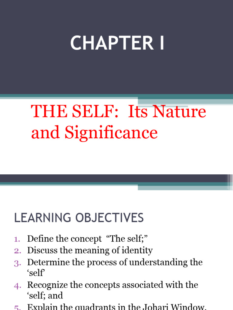 Chap1 | PDF | Self Concept | Identity (Social Science)