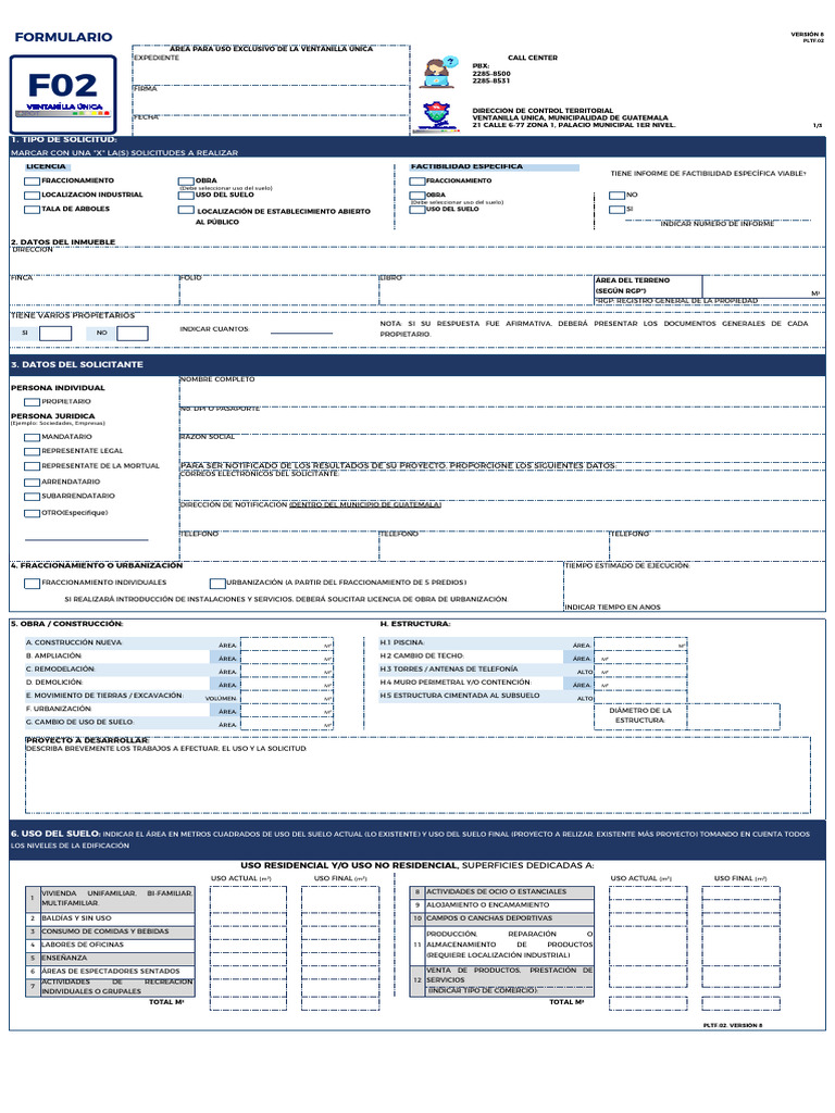 FORMULARIO_F02_V8 | PDF | Residuos