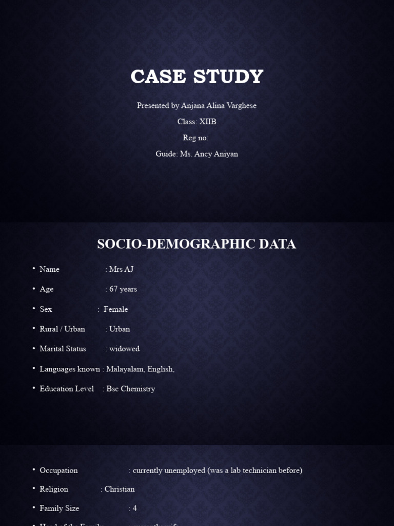 CASE STUDY | PDF | Mental Disorder | Anxiety Disorder