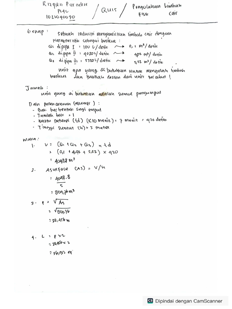 Perhitungan Sumur Pengumpul | PDF