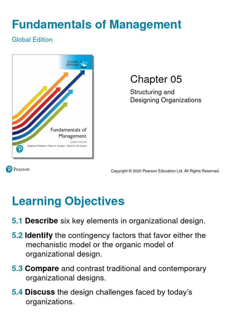Chapter 5 - Structuring and Designing Organizations | PDF | Power (Social And Political) | Business