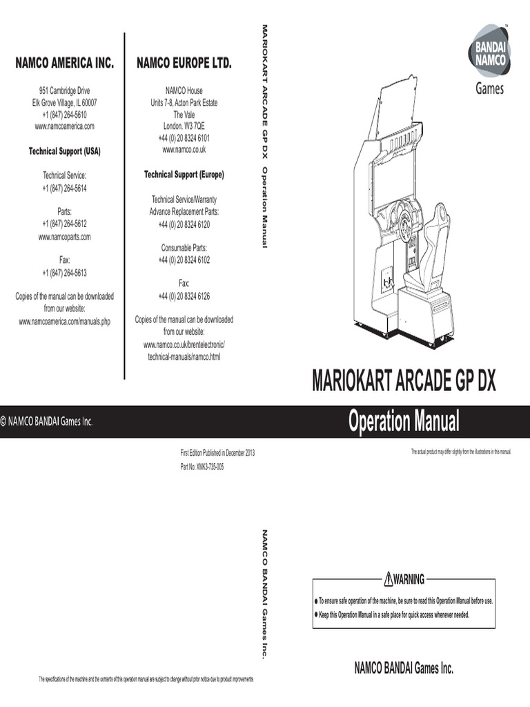 Mario Kart Arcade GP DX Manual | PDF | Alternating Current ...