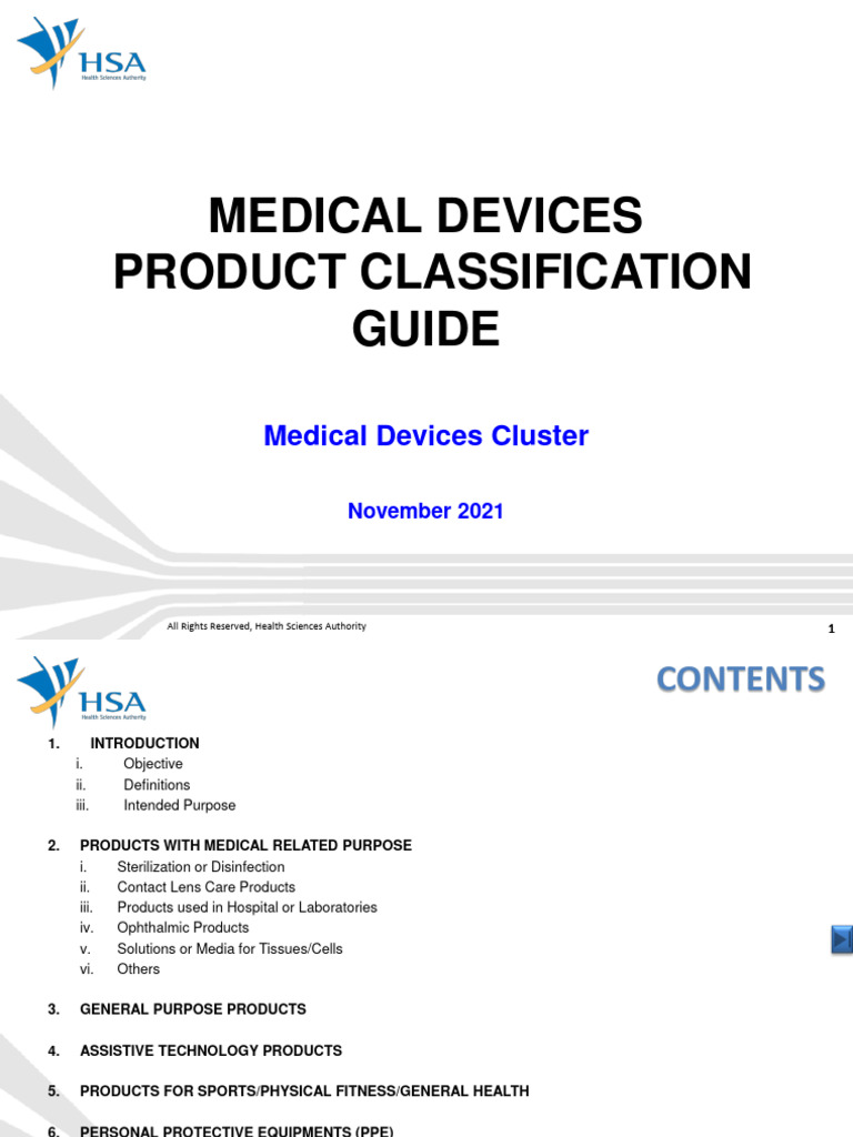 Medical Devices Classification Guide | PDF | Medical Device | Contact Lens