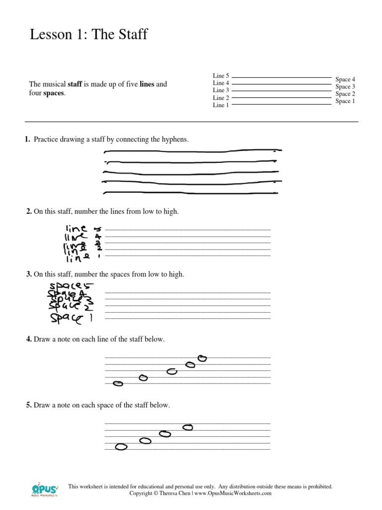 Music Theory Lesson 1 | PDF
