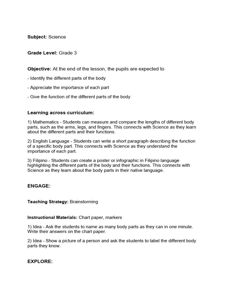 lesson_plan | PDF | Lesson Plan | Cognition