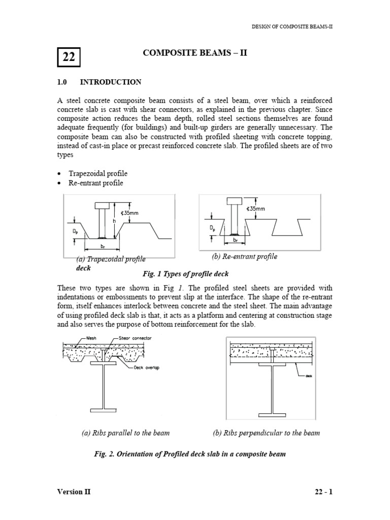 COMPOSITE BEAMS Û II | PDF | Beam (Structure) | Bending