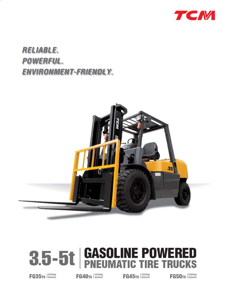 TCM - Empilhadeiras TCM - 3.55.0t-9-Series-Spec-EN | PDF | Truck | Tire