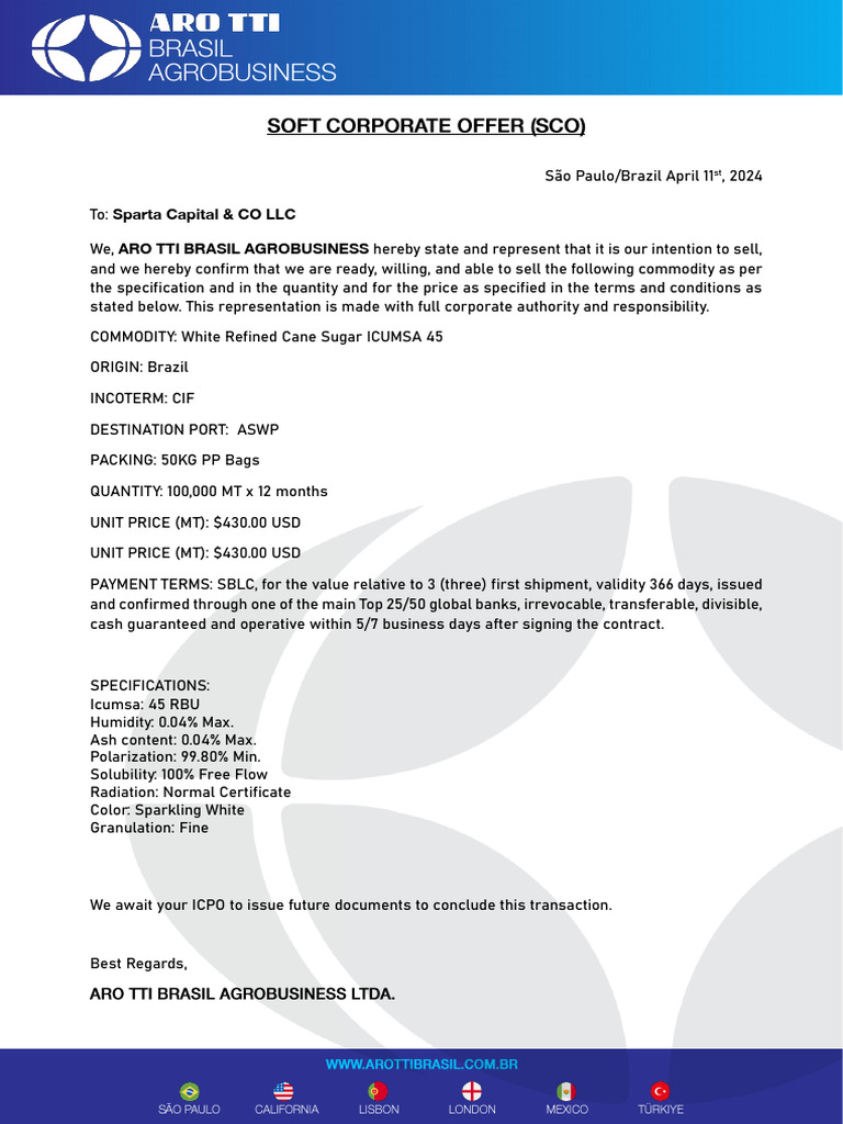 SCO_IC45 - ARO TTI BRASIL x SPARTA CAPITAL | PDF