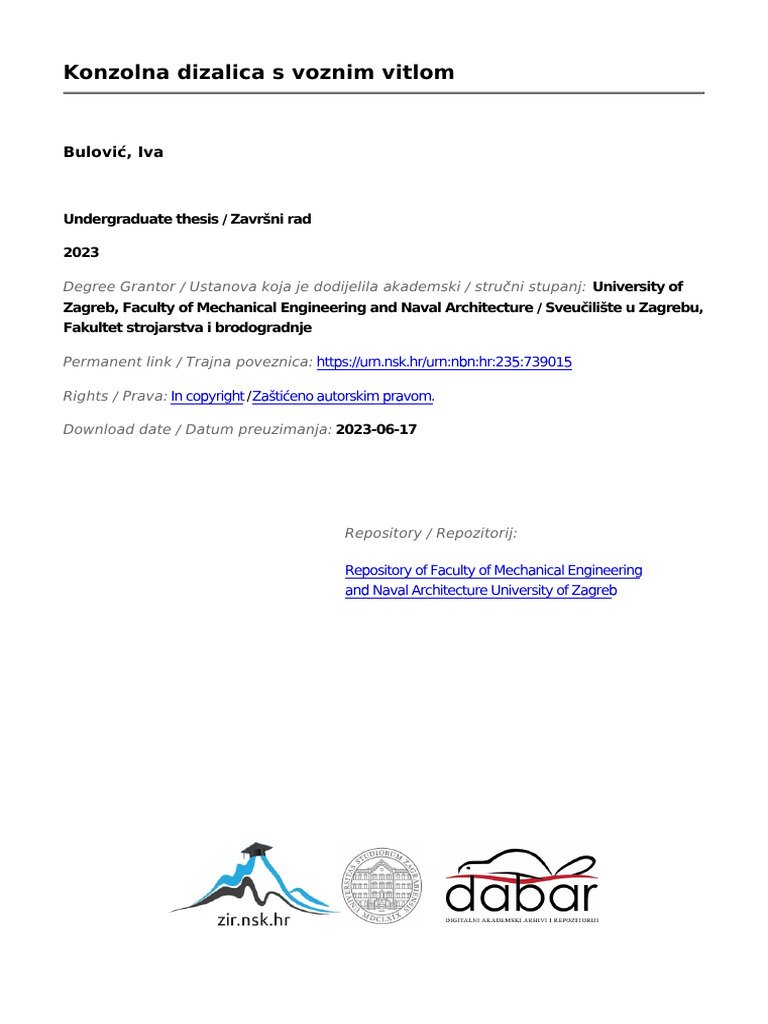 Bulovic 2023 Zavrsni Preddiplomski | PDF
