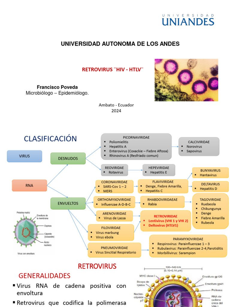 Clasificación y Epidemiología del VIH | PDF | VIH | Retrovirus