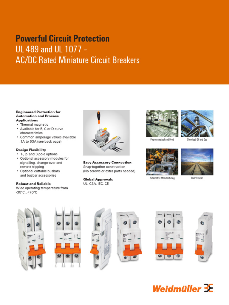 LIT1705 MCB ACDC Series Circuit Breaker Flyer | PDF | Direct Current ...
